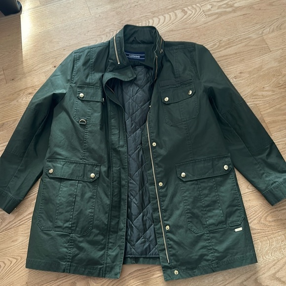 Lands' End | Jackets & Coats | Landsend Green Fall Jacket Army Green ...